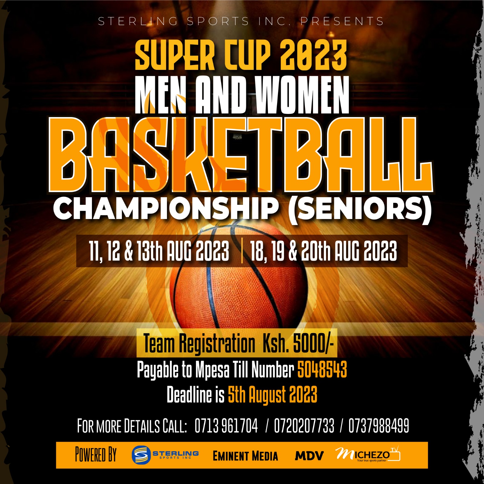 Super Cup 2023 Basketball Championship (seniors) – Sterling Sports ...